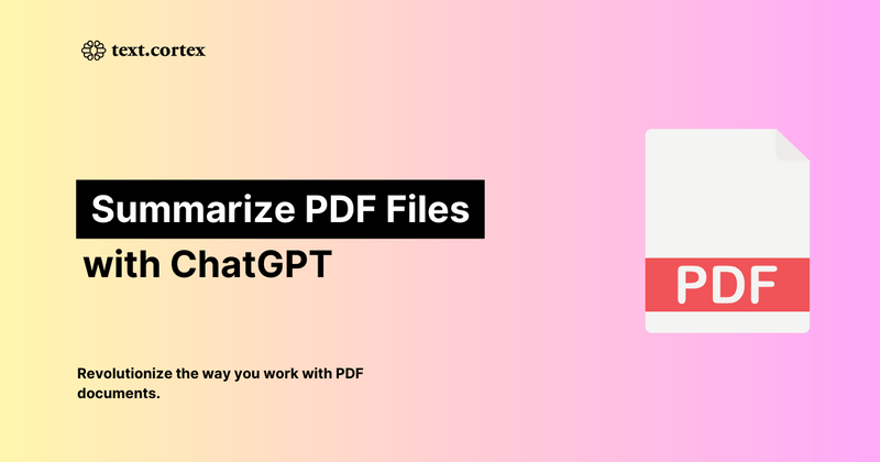 How to Summarize PDF with ChatGPT?